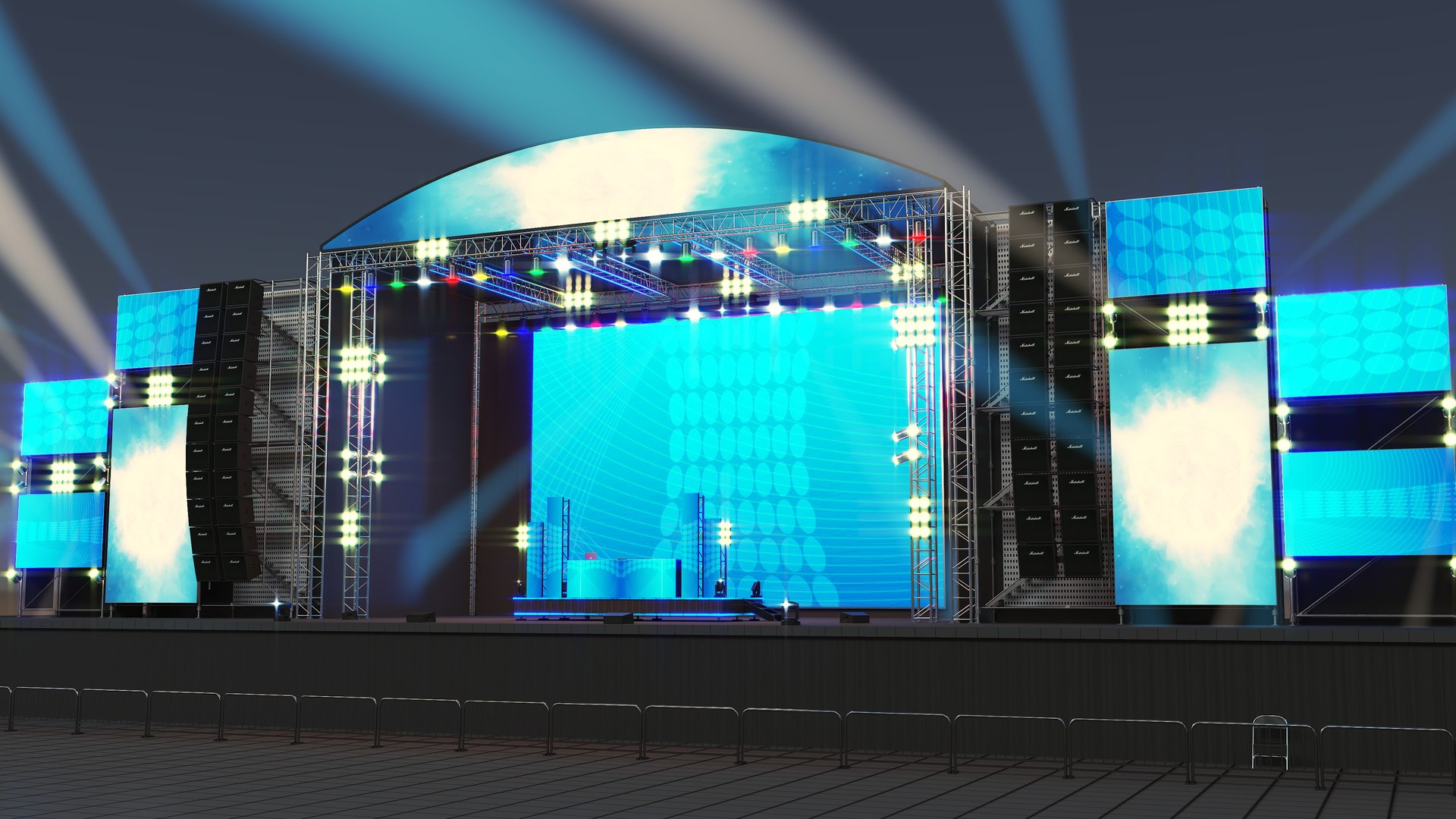 Mega Stage DJ Set 3D Model - TurboSquid 1894956