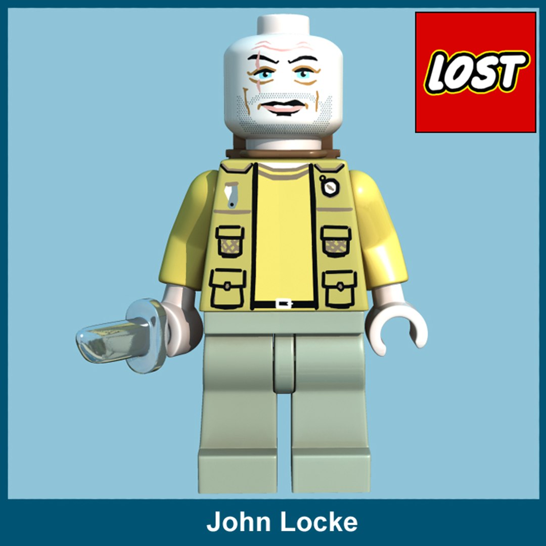Lego Lost Minifigure Character Pack 3d Ma