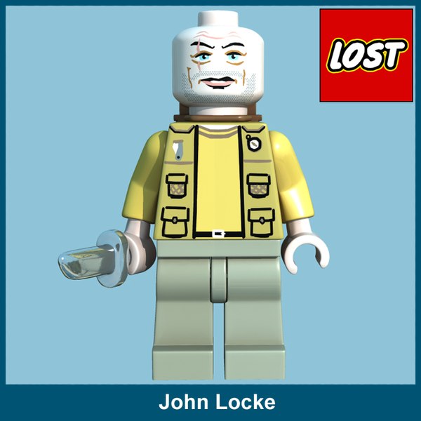 lego lost minifigure character pack 3d ma