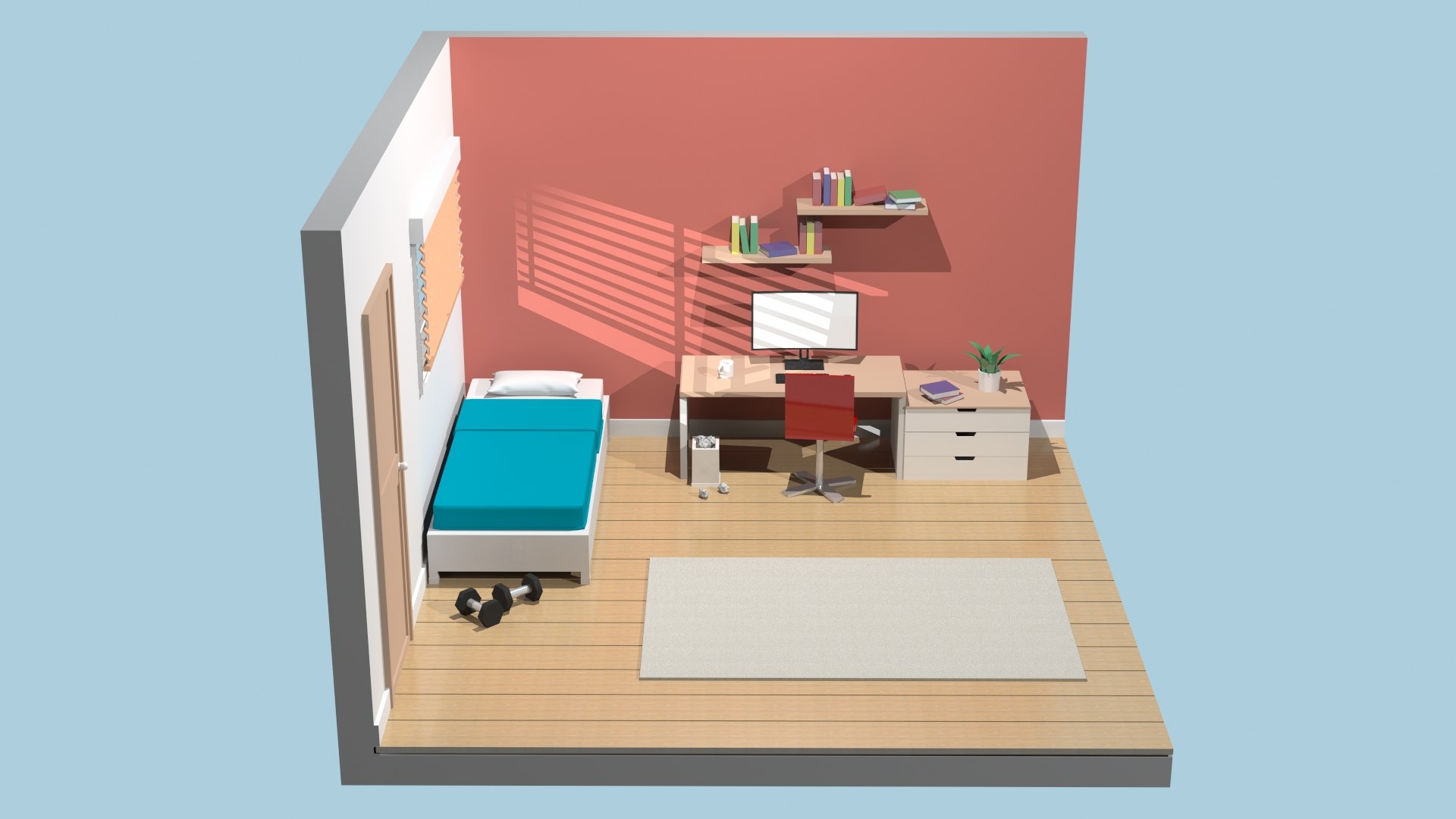 Isometric Room 3D Model - TurboSquid 1458692