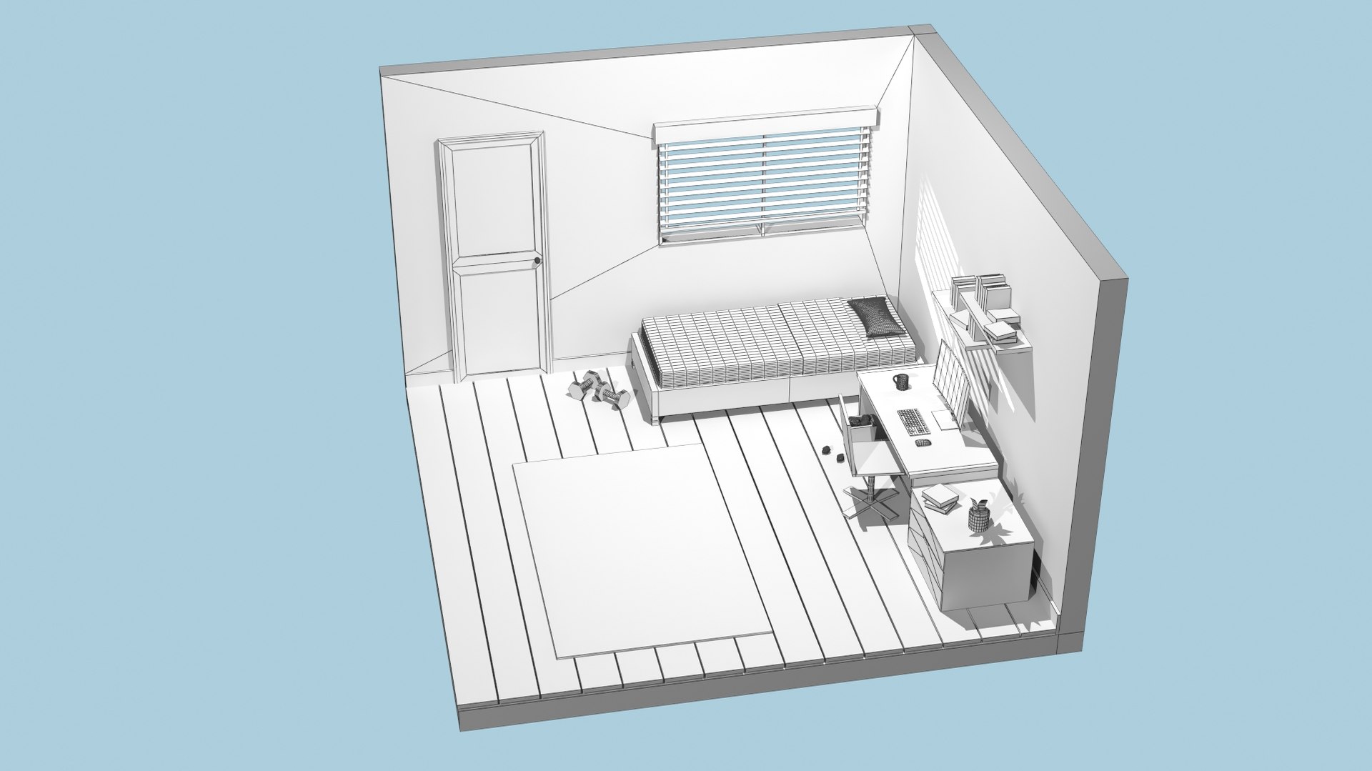 Isometric Room 3D Model - TurboSquid 1458692