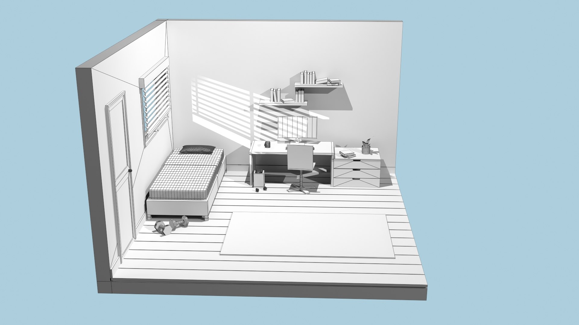 Isometric Room 3D Model - TurboSquid 1458692