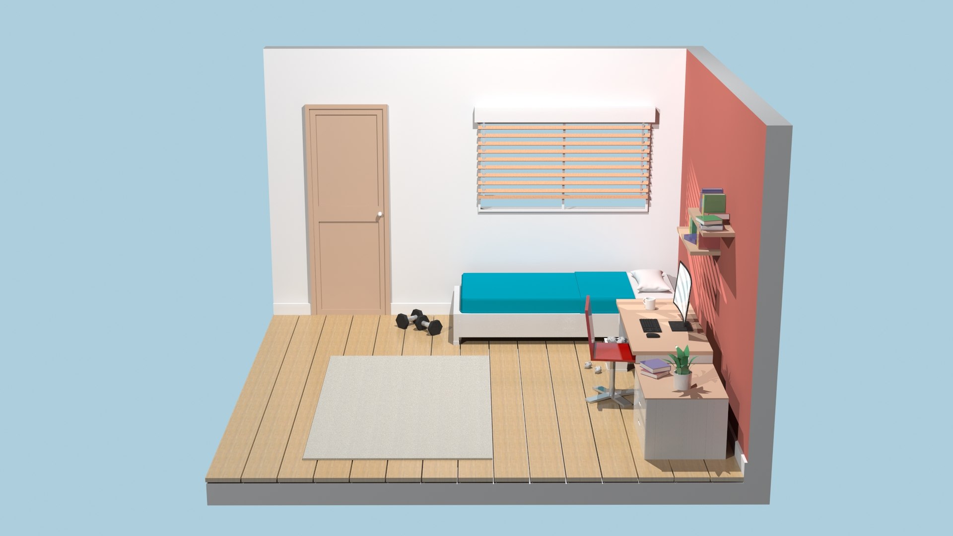 Isometric Room 3D Model - TurboSquid 1458692