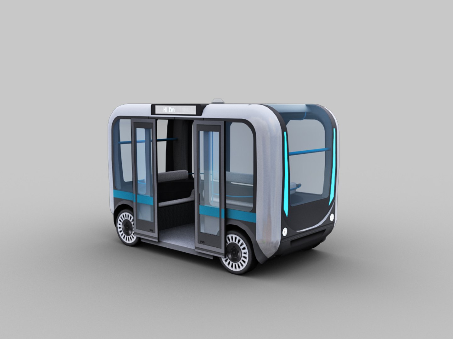 3D Olli Bus Lowpoly With Interior - TurboSquid 2217223