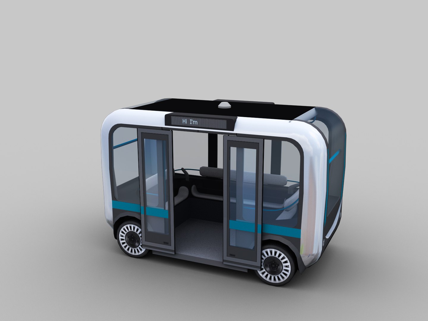 3D Olli Bus Lowpoly With Interior - TurboSquid 2217223