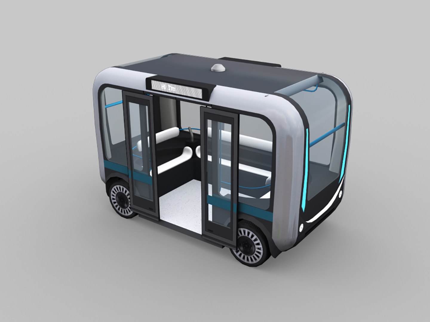 3D Olli Bus Lowpoly With Interior - TurboSquid 2217223