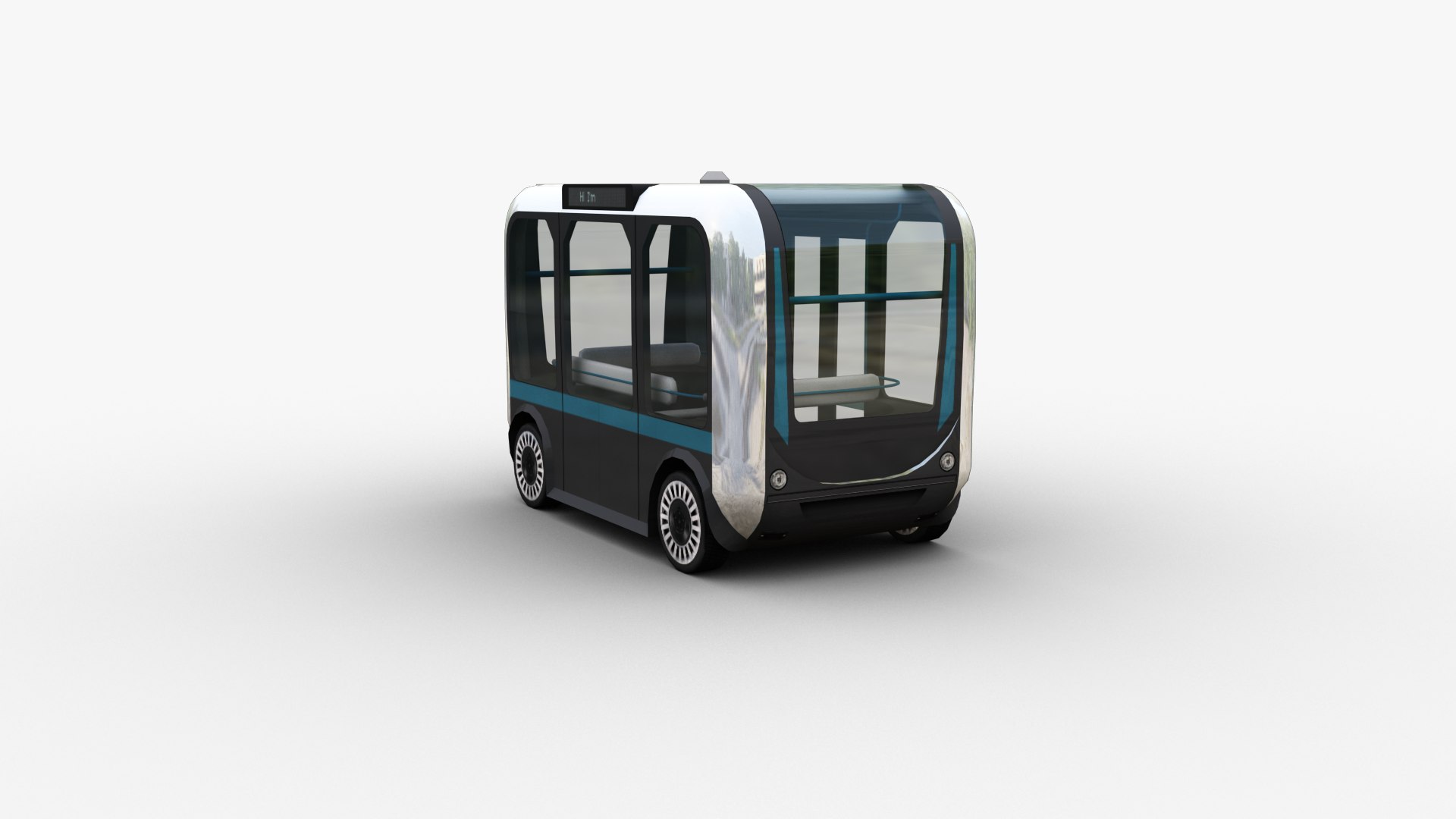 3D Olli Bus Lowpoly With Interior - TurboSquid 2217223