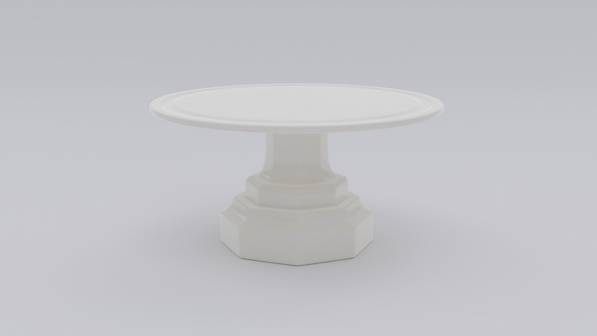 Ornate Ceramic Cake Stand 3D model - TurboSquid 1987595