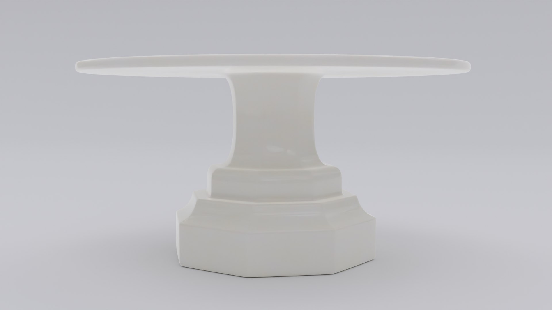 Ornate Ceramic Cake Stand 3D model - TurboSquid 1987595