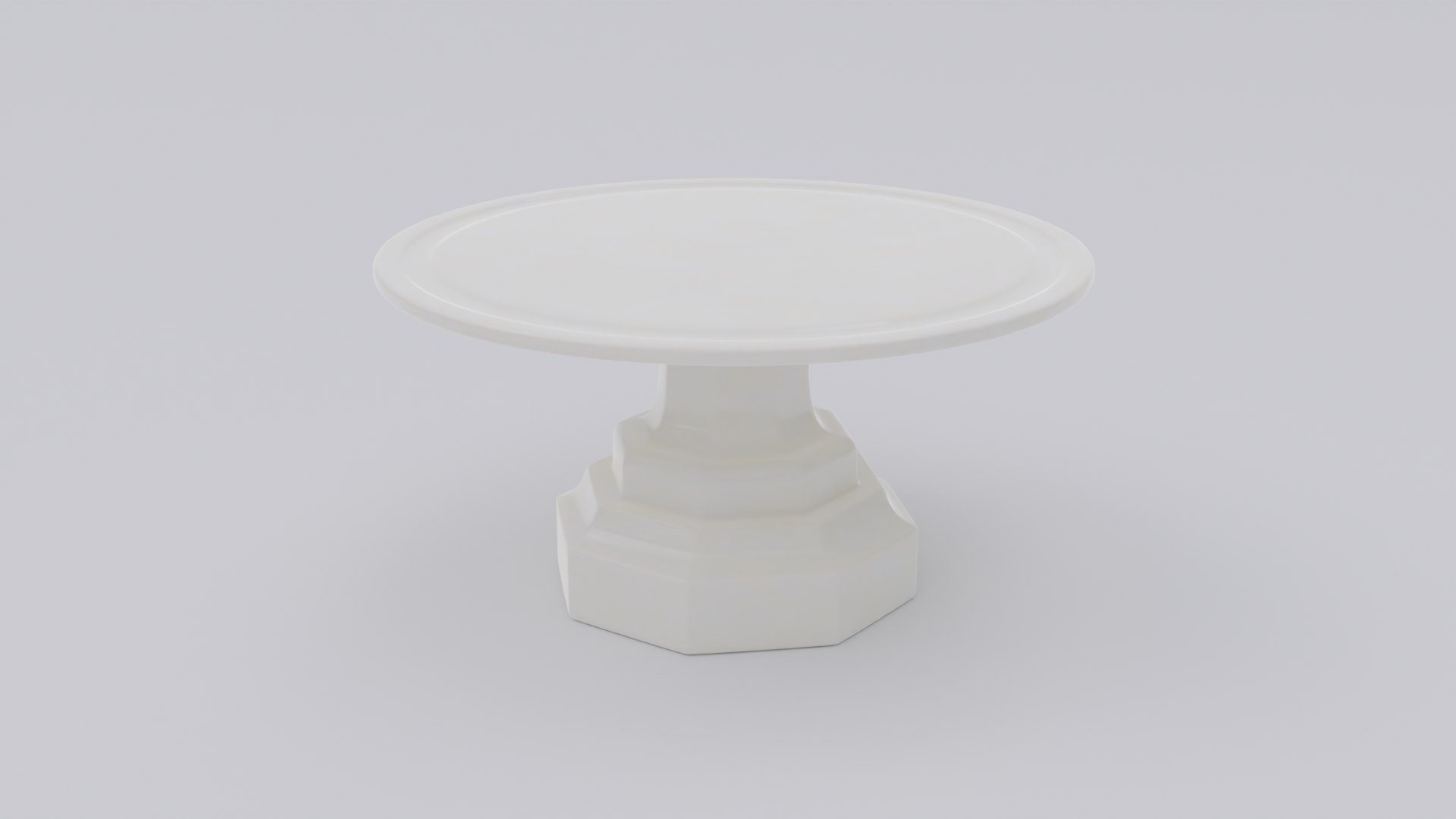 Ornate Ceramic Cake Stand 3D model - TurboSquid 1987595