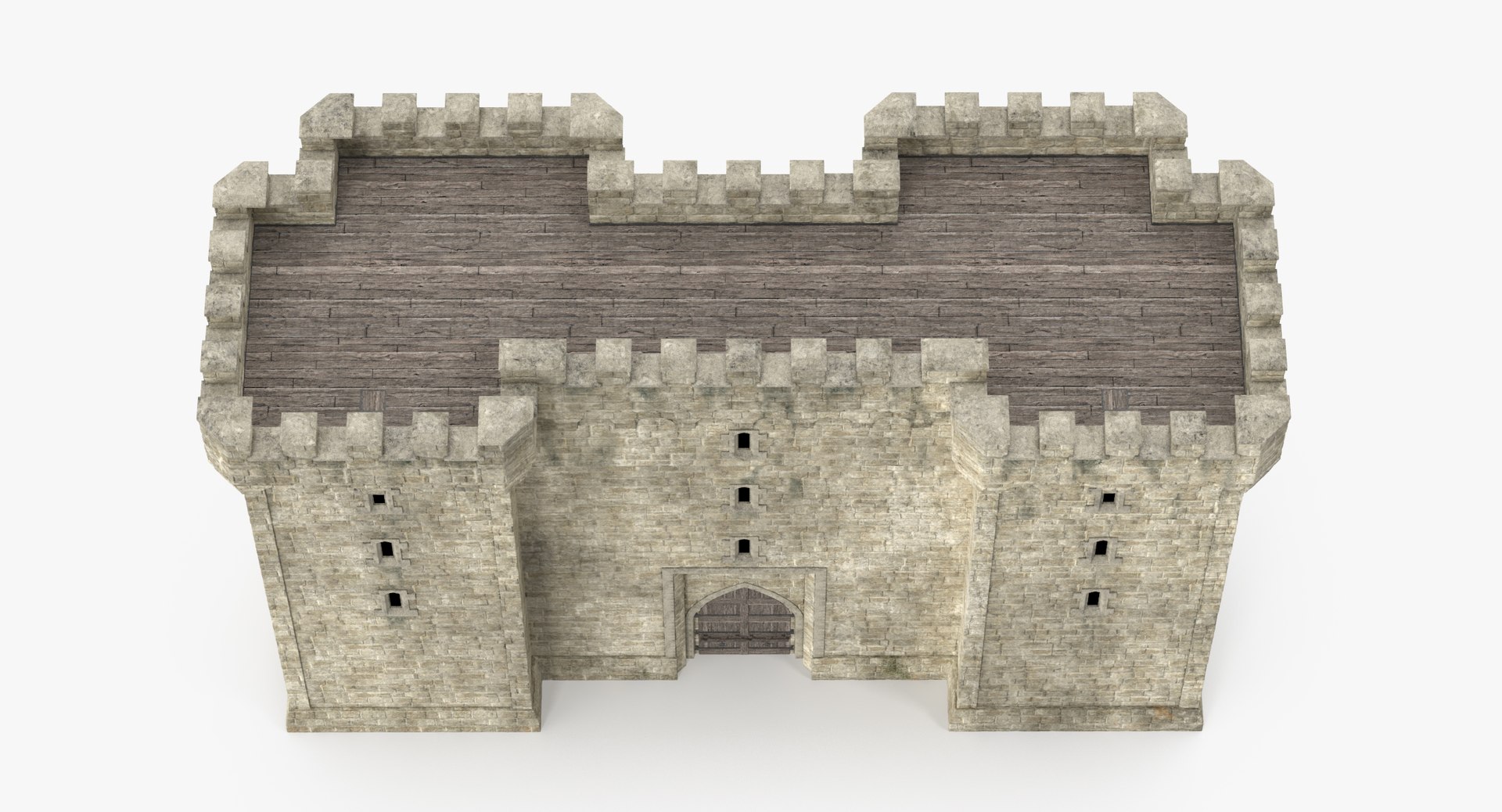 3d Model Castle Gatehouses