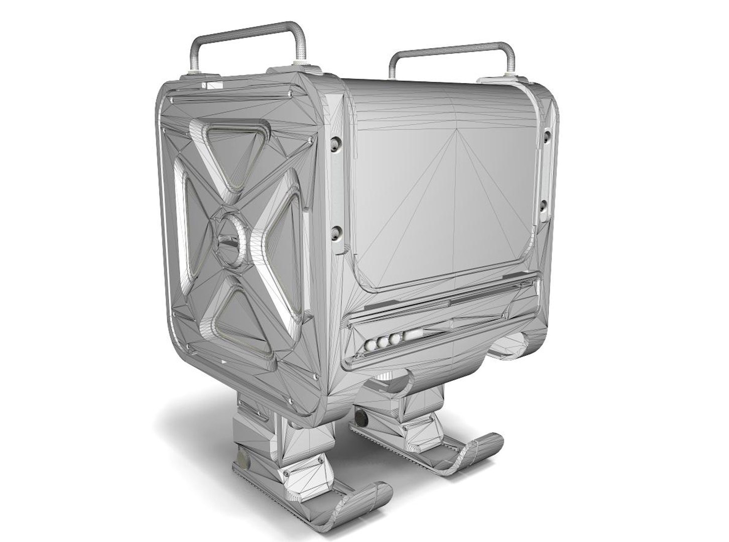 3D Sci Fi Robot Box Model - TurboSquid 1981044