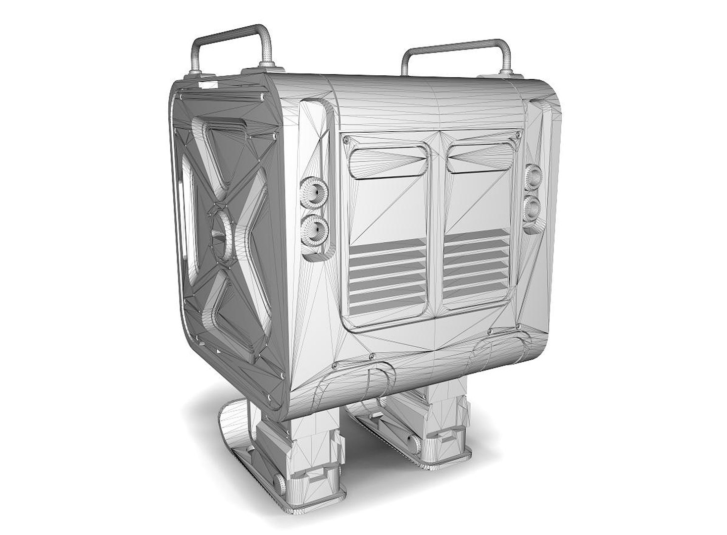 3D Sci Fi Robot Box Model - TurboSquid 1981044