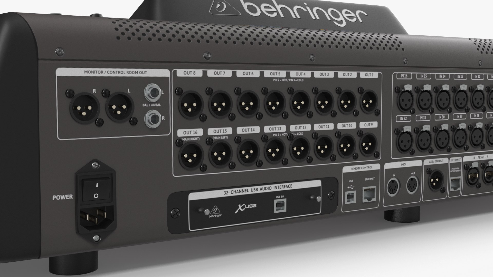 Behringer X32 Digital Mixer Switched On 3D - TurboSquid 2189746