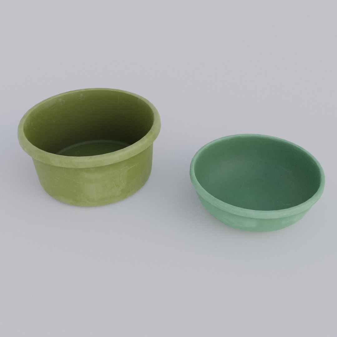 3D Plastic Basin Tub - TurboSquid 2282607