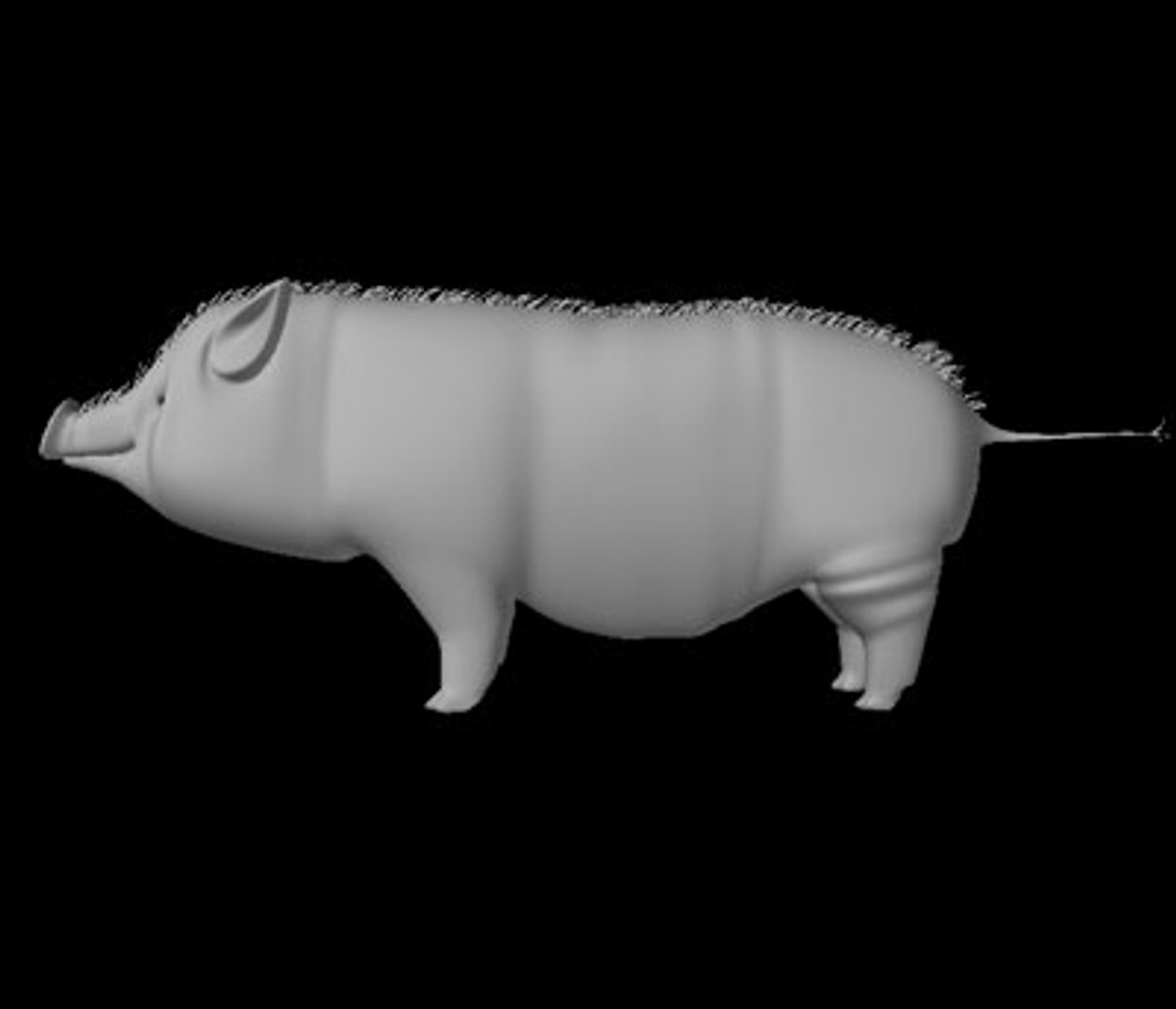 3d model pig