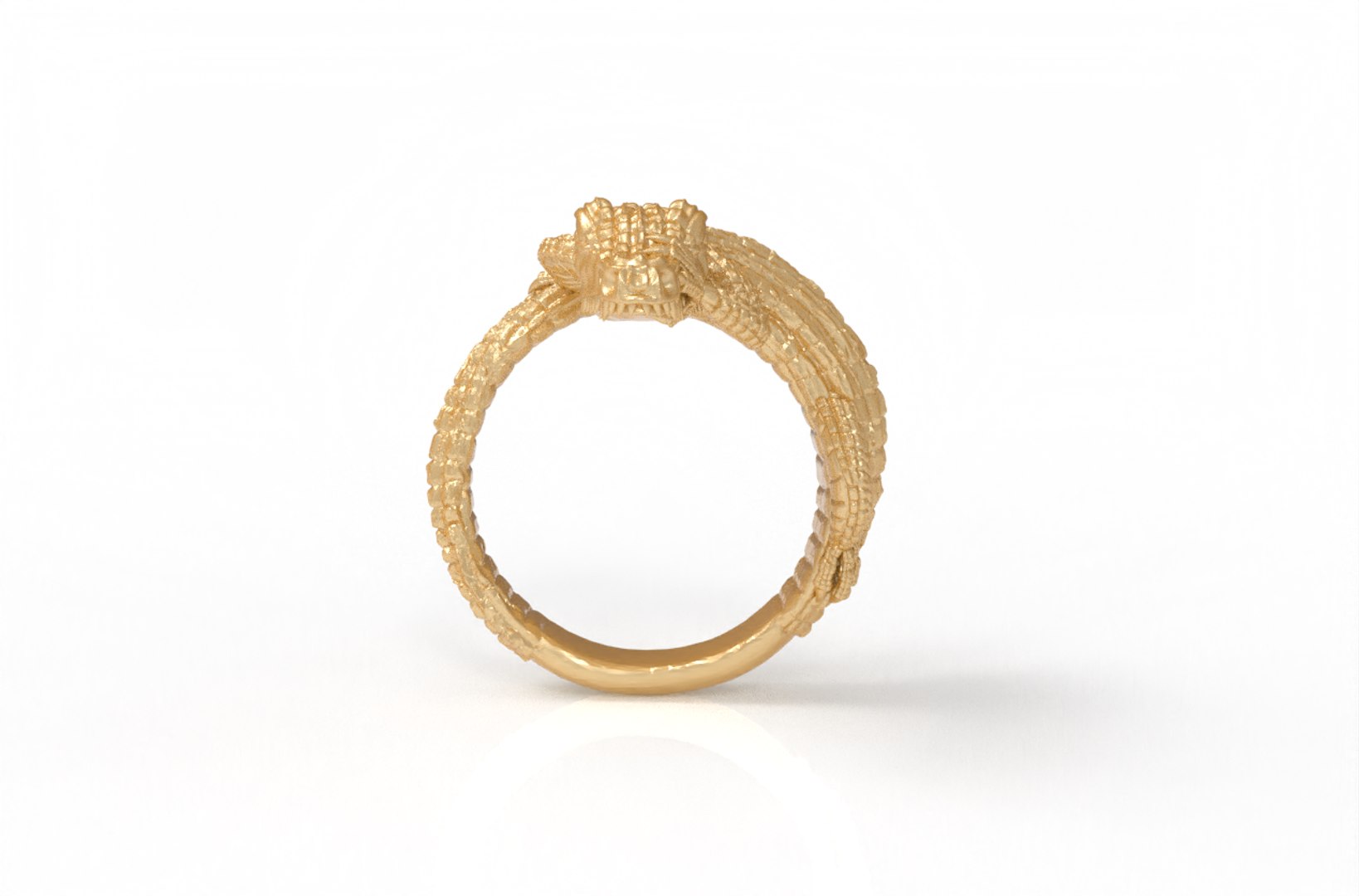 3D Crocodile Sculpture Ring - TurboSquid 2217894