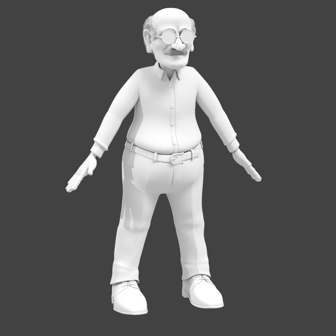 3D Old Man - TurboSquid 1886869