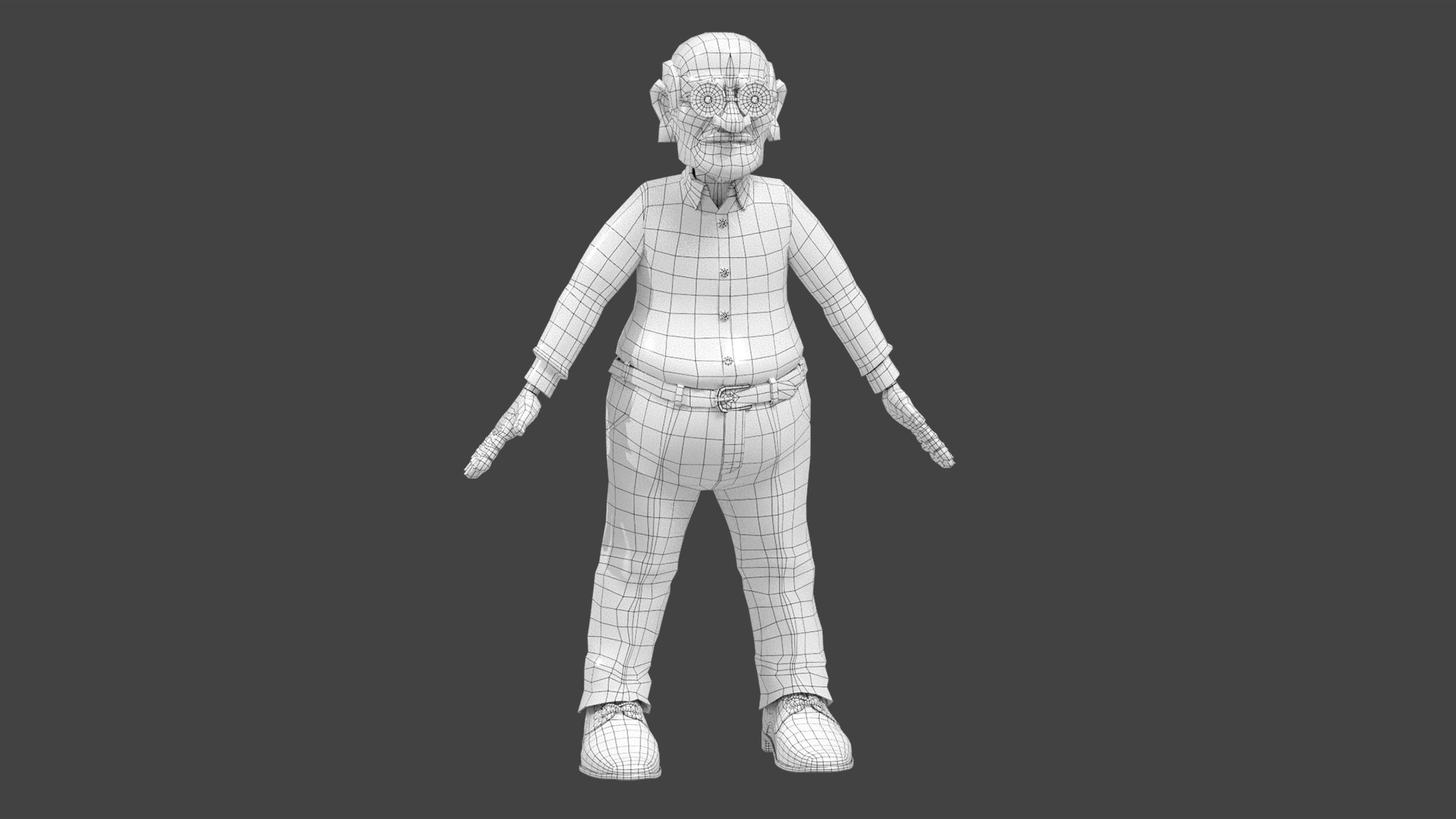 3D Old Man - TurboSquid 1886869
