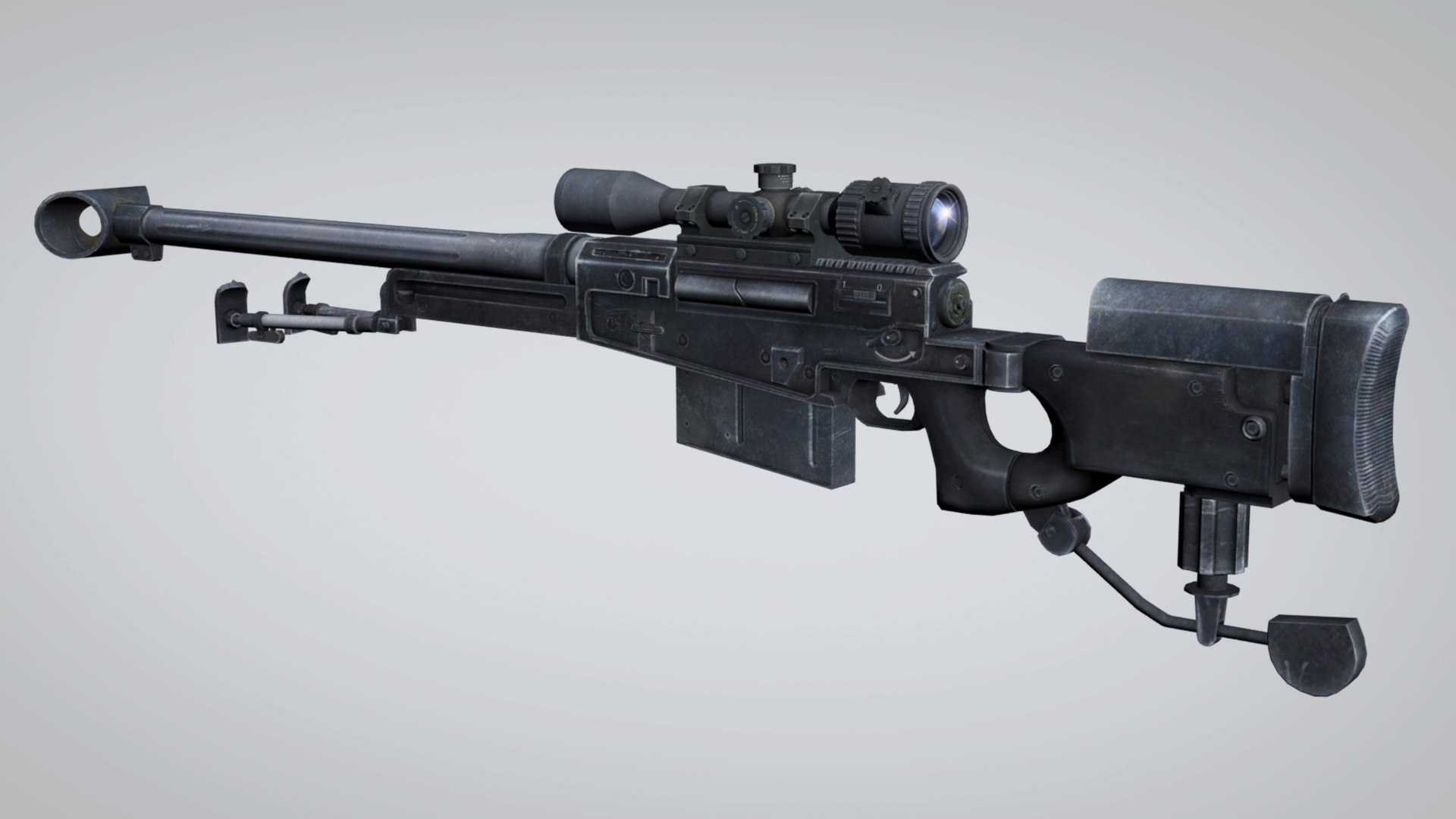 Sniper Rifle Aw50 Model - TurboSquid 1352436