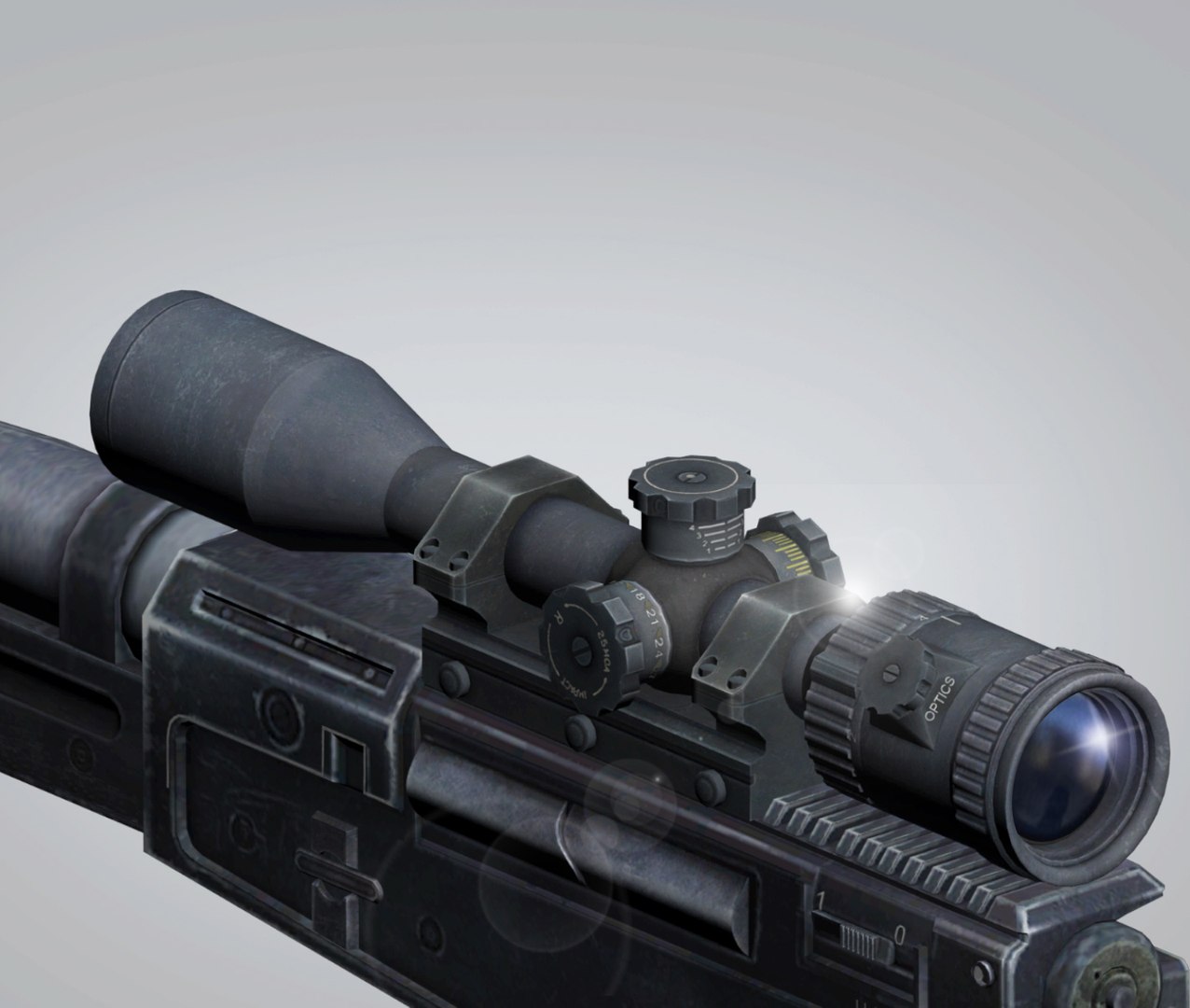 Sniper Rifle Aw50 Model - TurboSquid 1352436