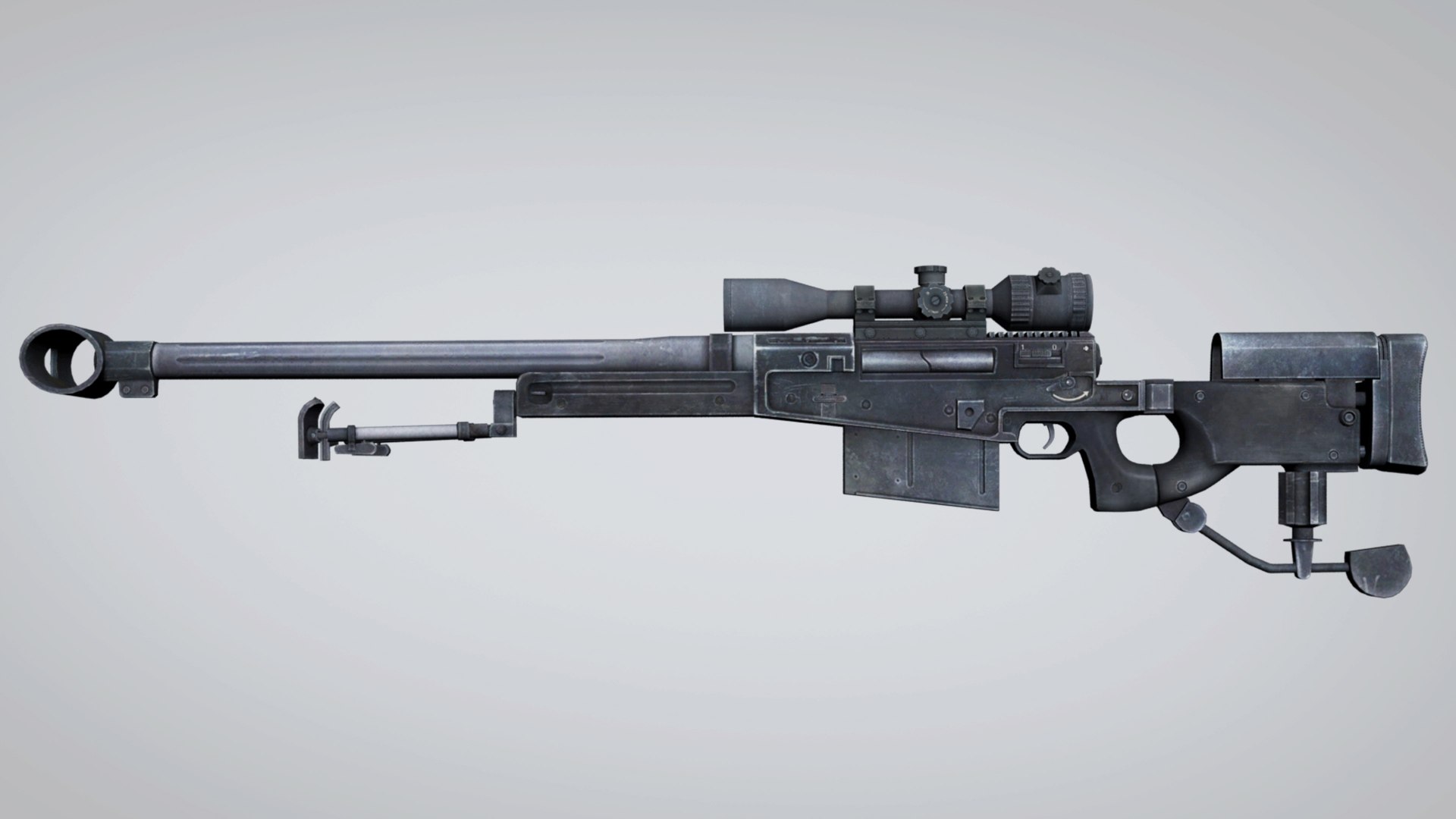 Sniper Rifle Aw50 Model - TurboSquid 1352436