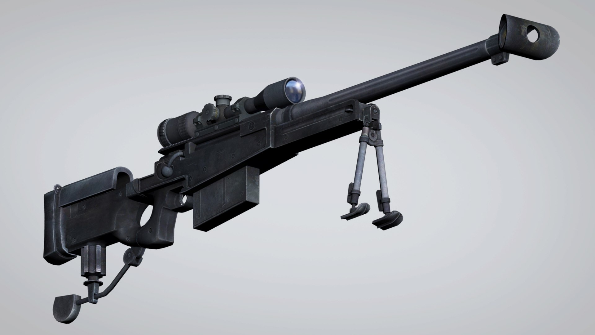 Sniper Rifle Aw50 Model - TurboSquid 1352436