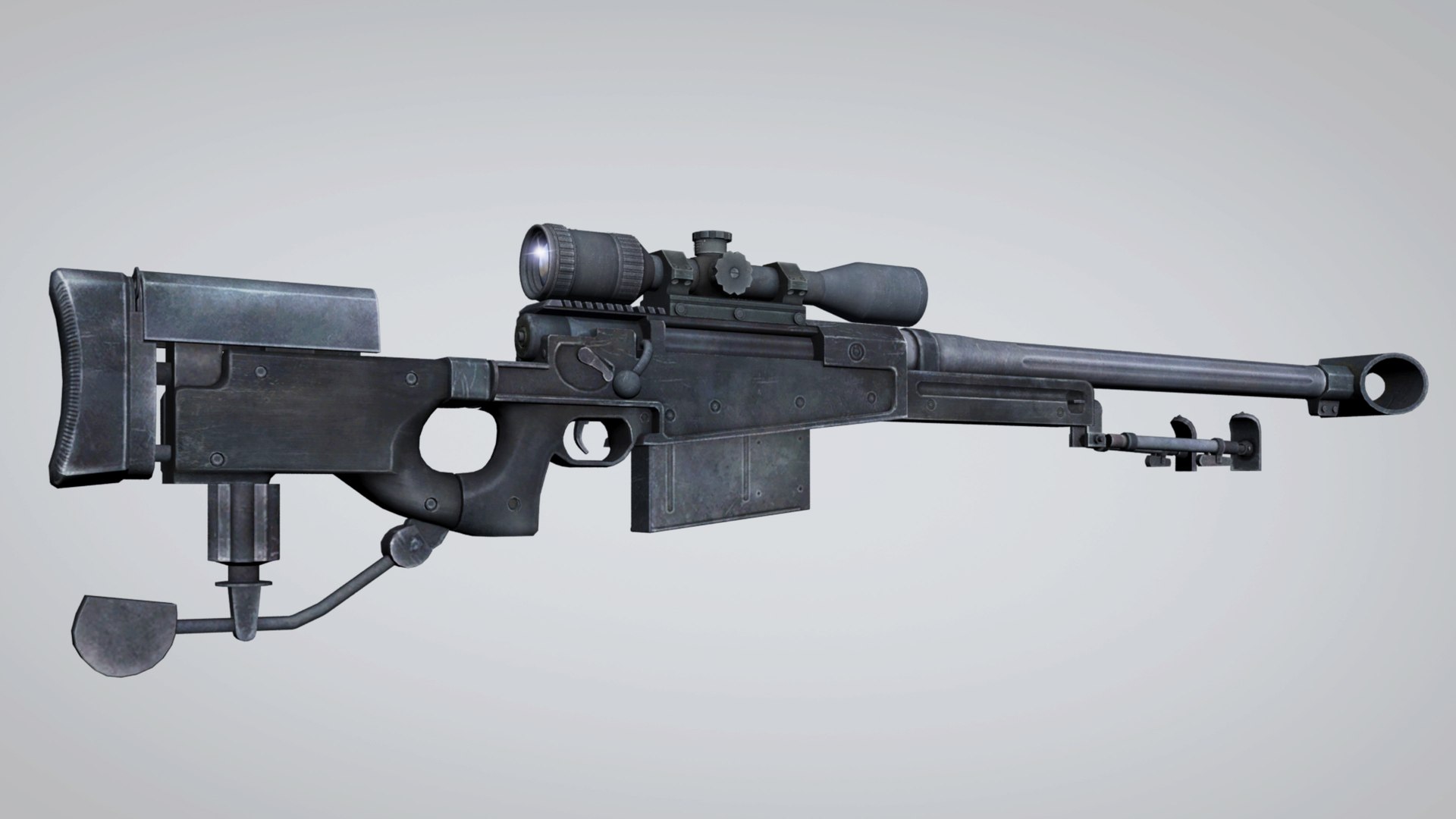Sniper rifle aw50 model - TurboSquid 1352436