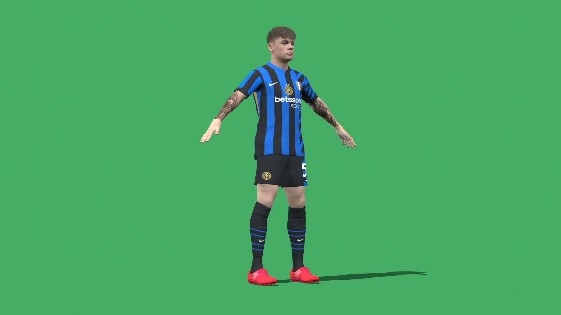 3D 3D Rigged Nicola Zalewski Inter Milan 2025 Model - TurboSquid 2368750