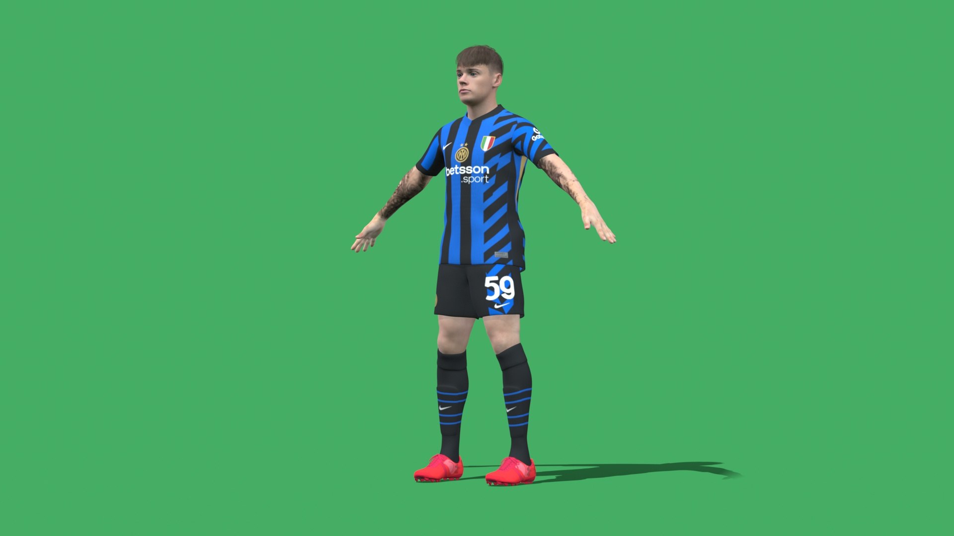 3D 3D Rigged Nicola Zalewski Inter Milan 2025 Model - TurboSquid 2368750