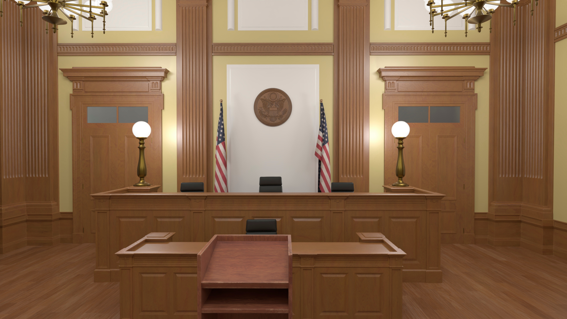 3D Courthouse Room - TurboSquid 2399383