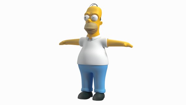 modelo 3d Homero Simpson aparejado - TurboSquid 2163504