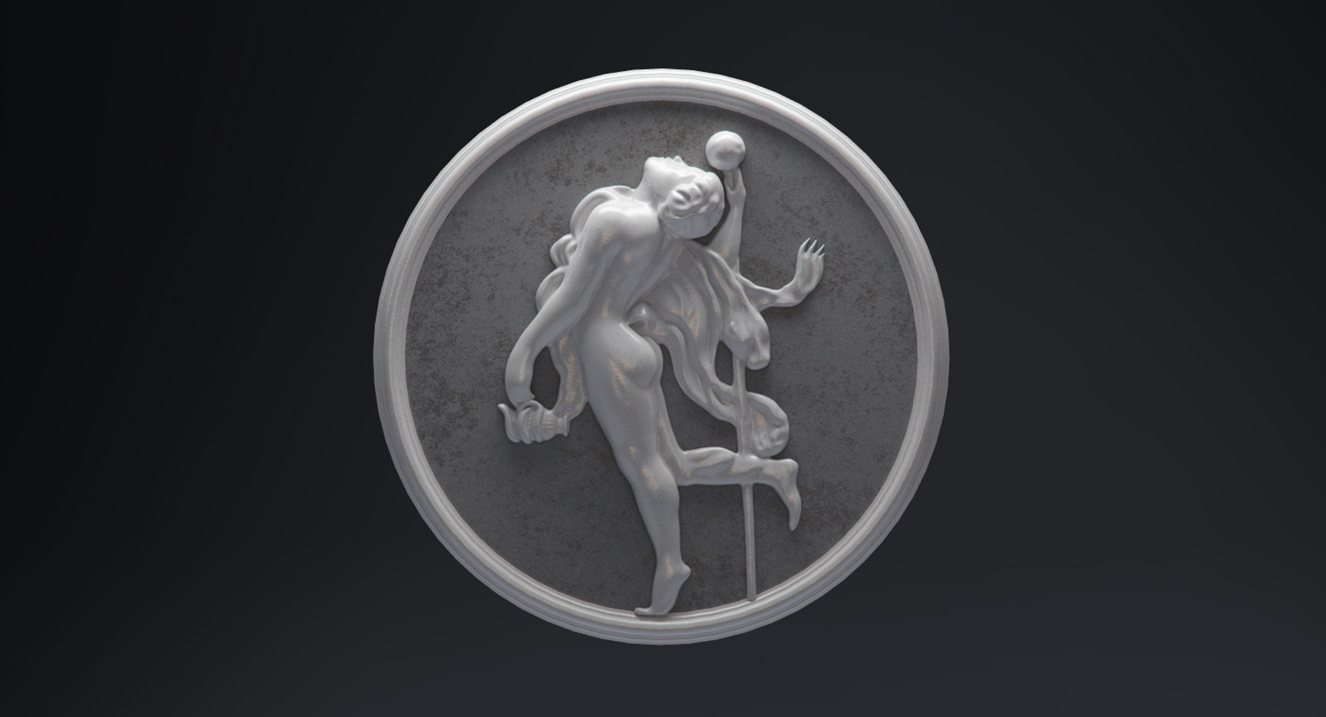 3d Model Panel Men Figure