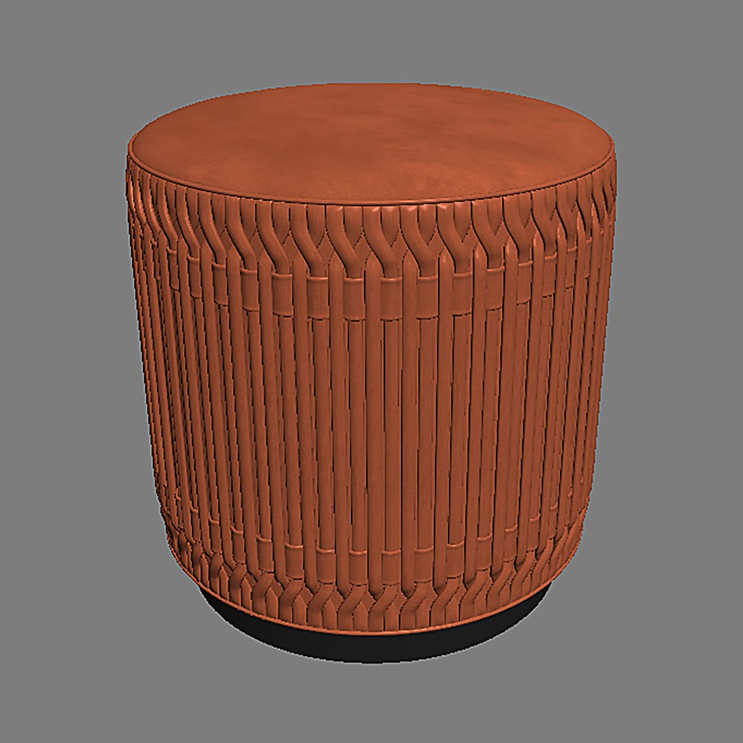 Flame Ottoman Model - TurboSquid 1410338