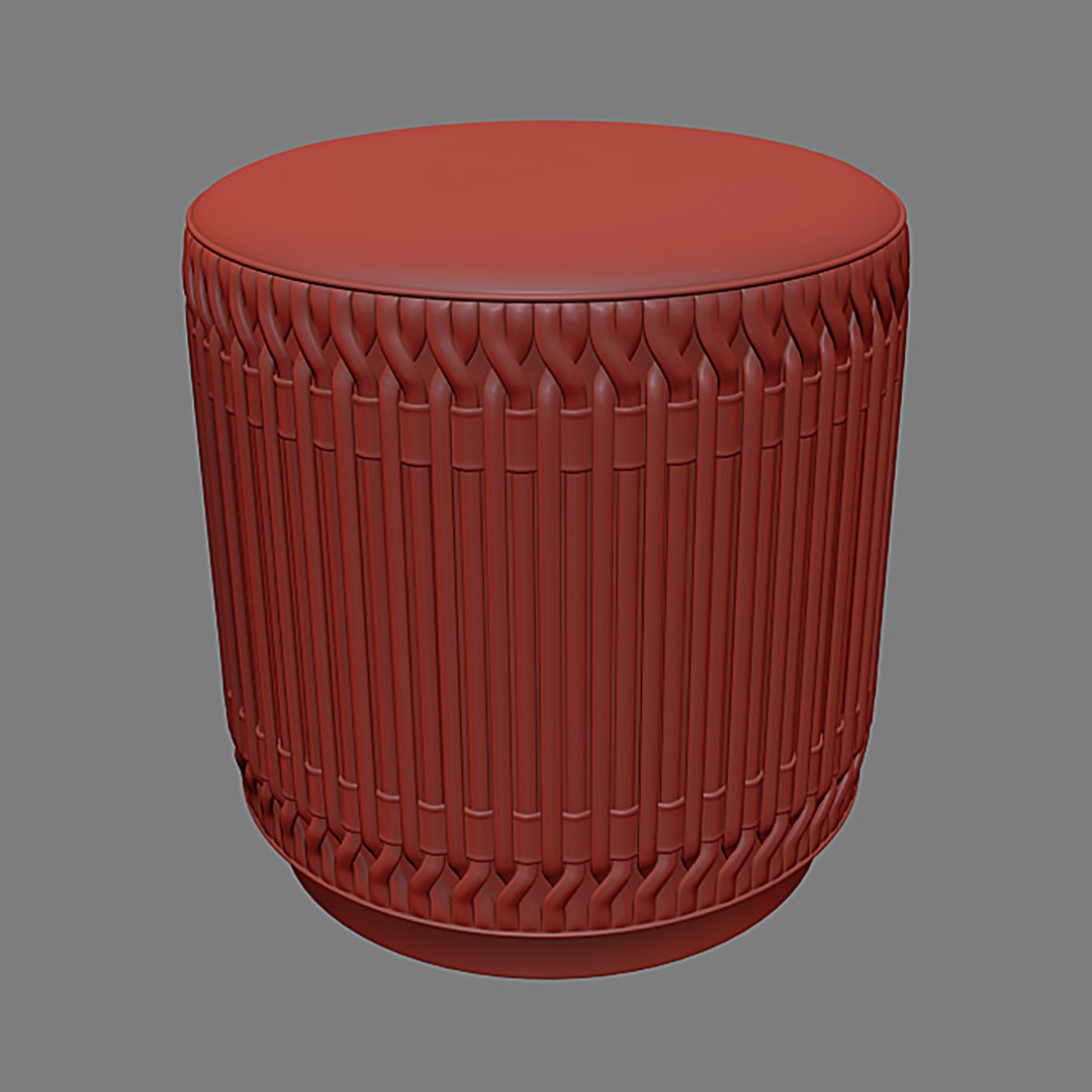 Flame Ottoman Model - TurboSquid 1410338