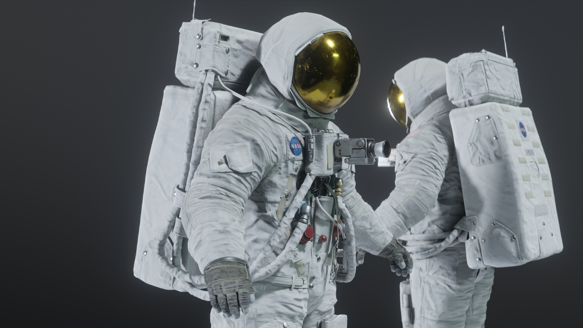 3D модель Apollo 11 A7L Spacesuit Rigged - TurboSquid 1914385