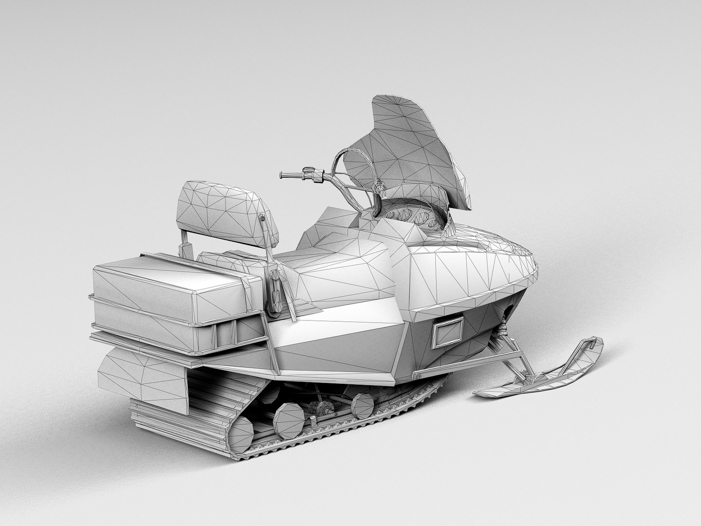 3D Model Snowmobile Snow Mobile - TurboSquid 1473533