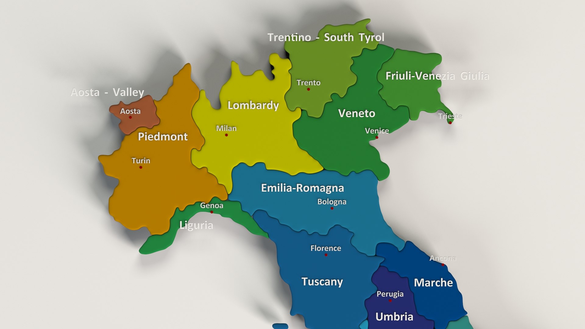 3D administrative regions country - TurboSquid 1252134