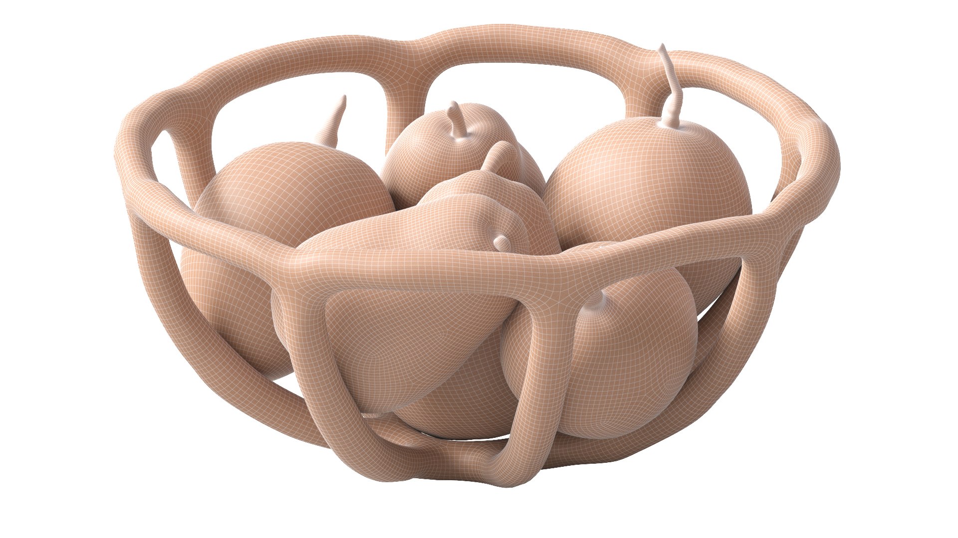 3D Nested Bowl With Mango And Pears - TurboSquid 1986162