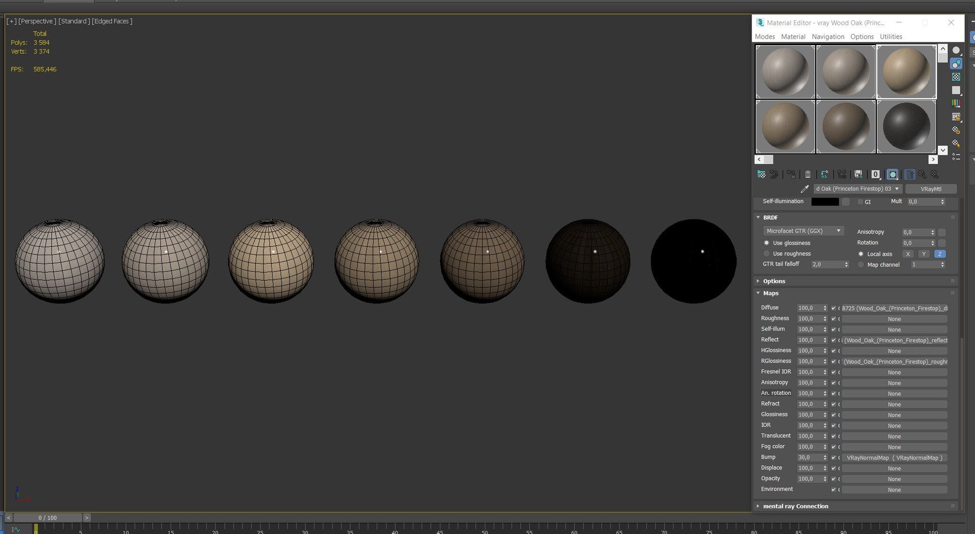 3D Wood Materials Oak - 7 Colors - Set 10 - TurboSquid 1999592
