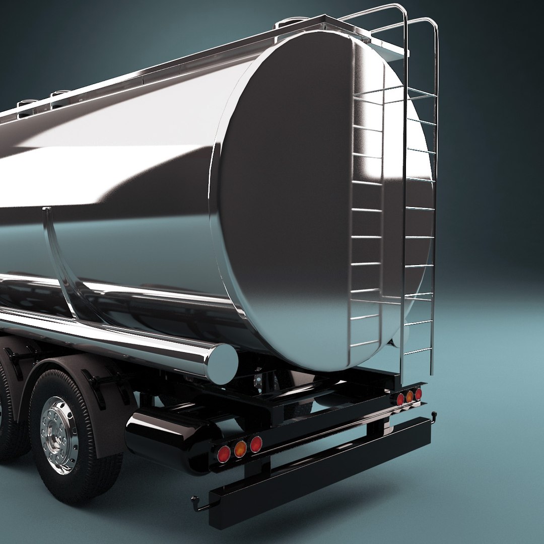 3d Tank Trailer Model
