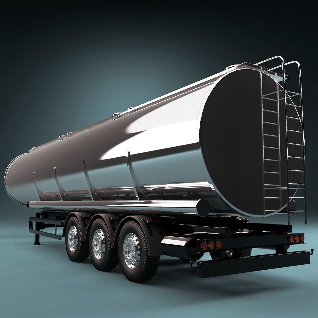 3d Tank Trailer Model