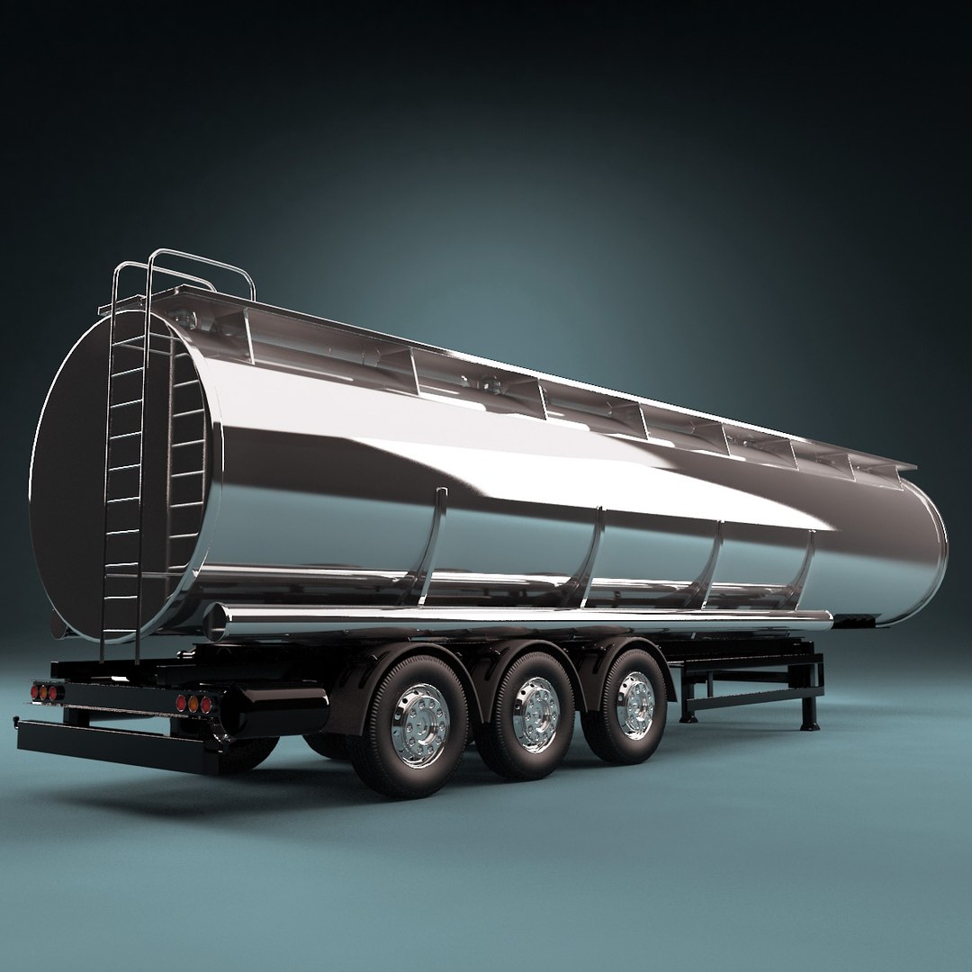 3d Tank Trailer Model
