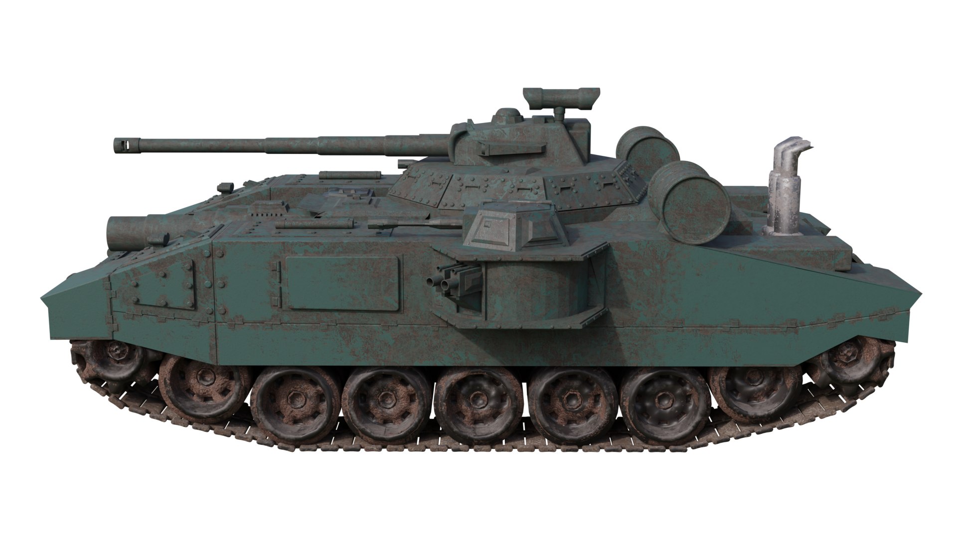 3D Sci-fi Battle Tank Model - TurboSquid 2103323