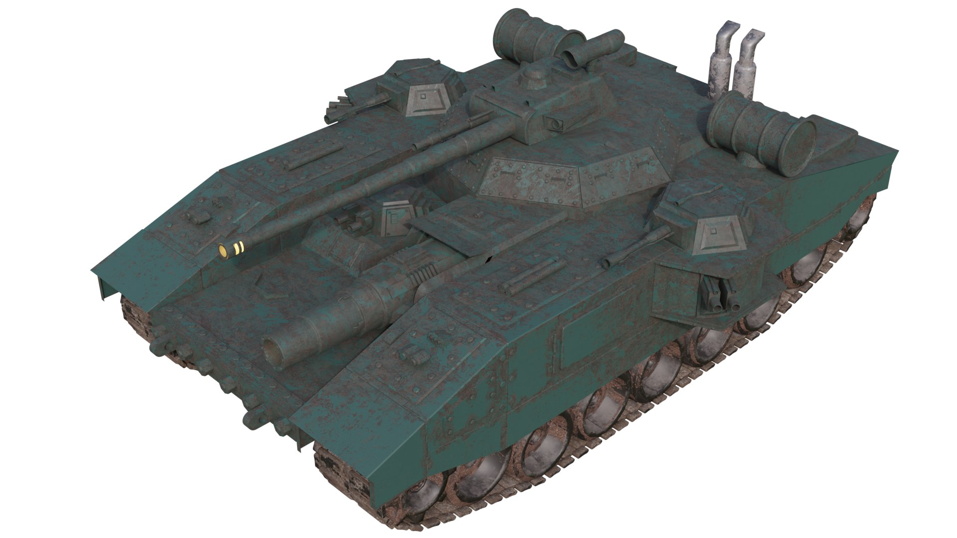 3D Sci-fi Battle Tank Model - TurboSquid 2103323