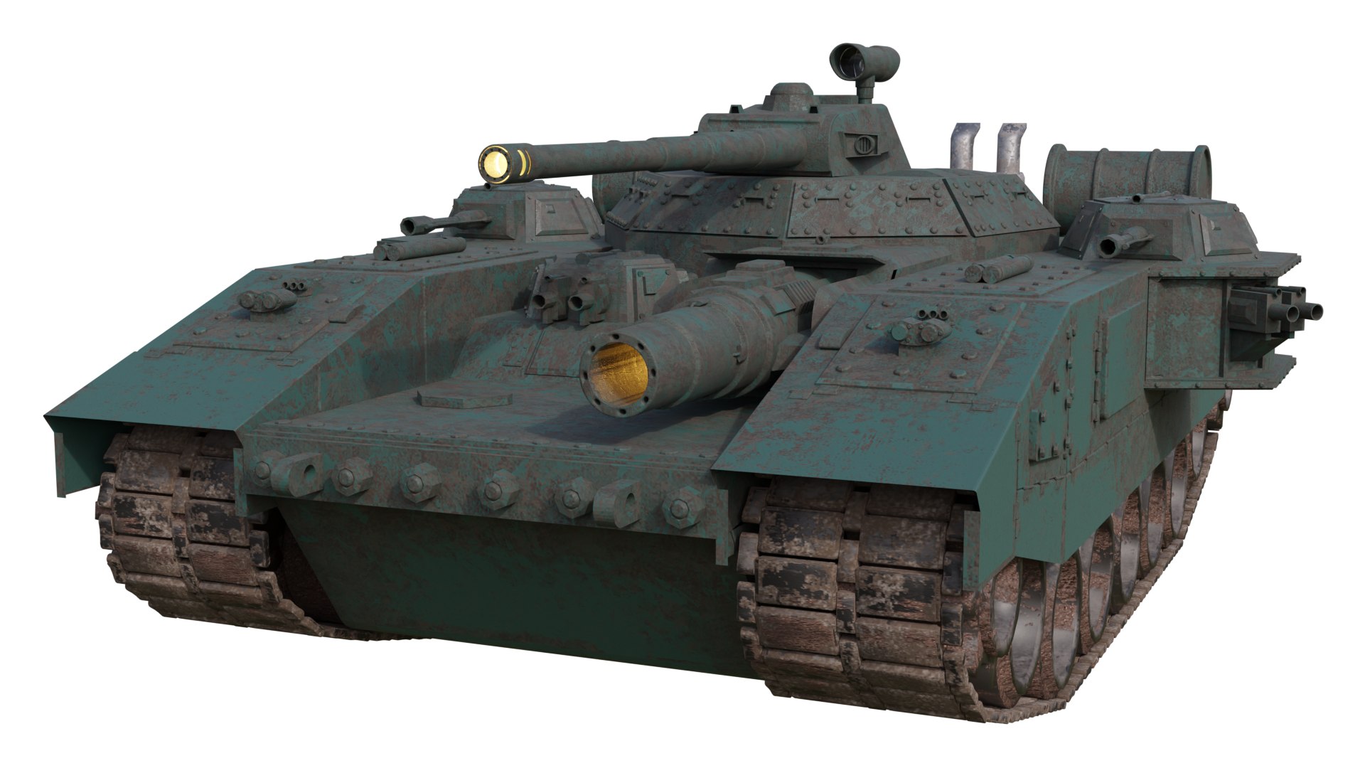 3D Sci-fi Battle Tank Model - TurboSquid 2103323
