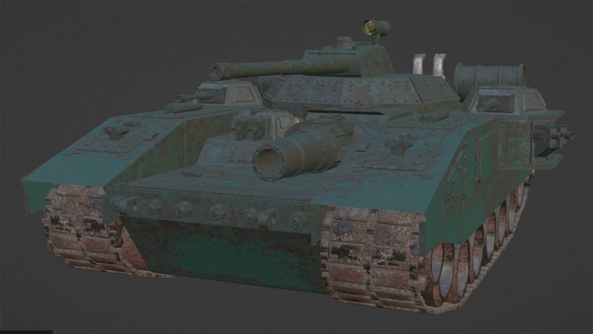 3D Sci-fi Battle Tank Model - TurboSquid 2103323