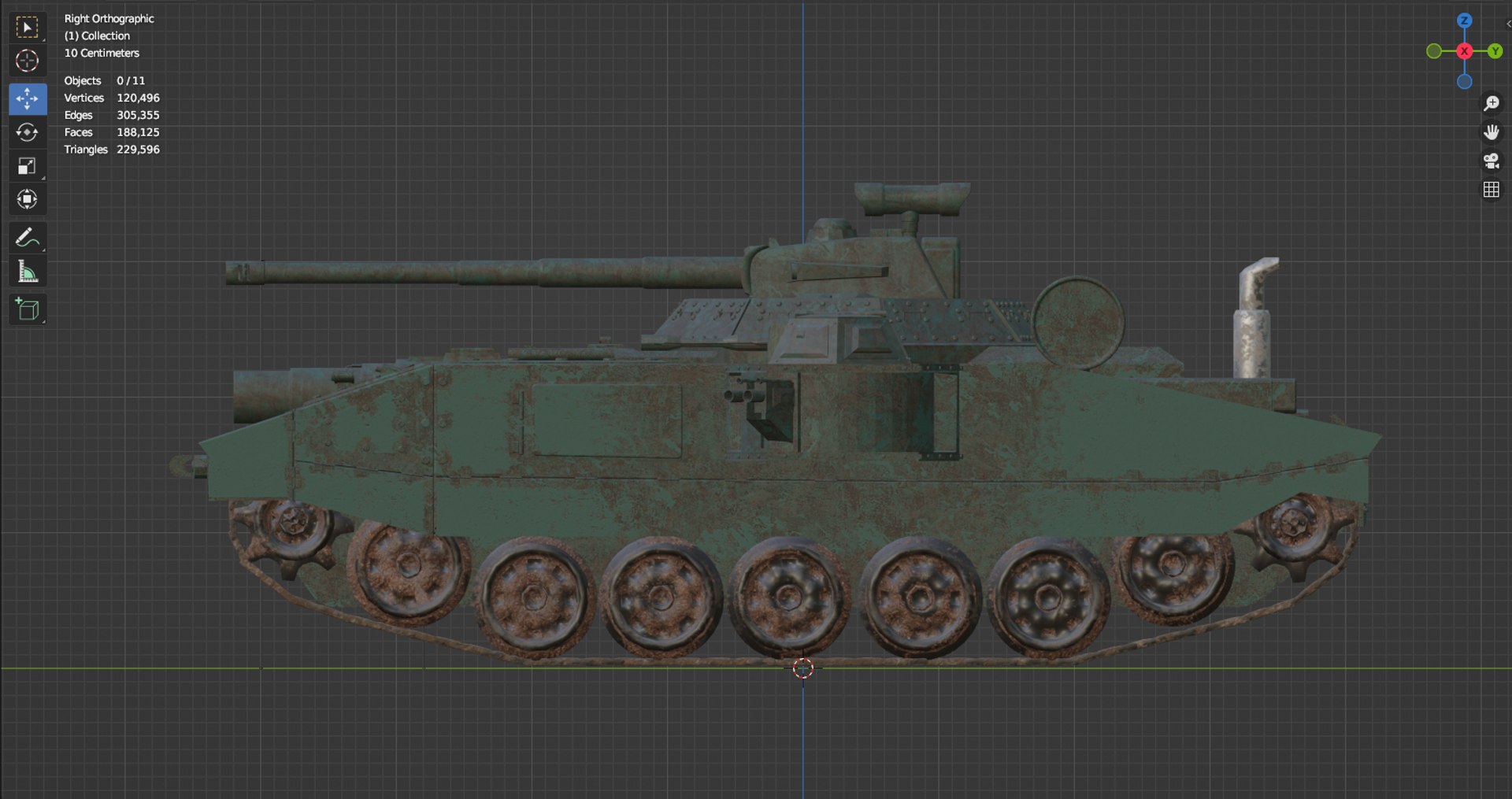 3D Sci-fi Battle Tank Model - TurboSquid 2103323