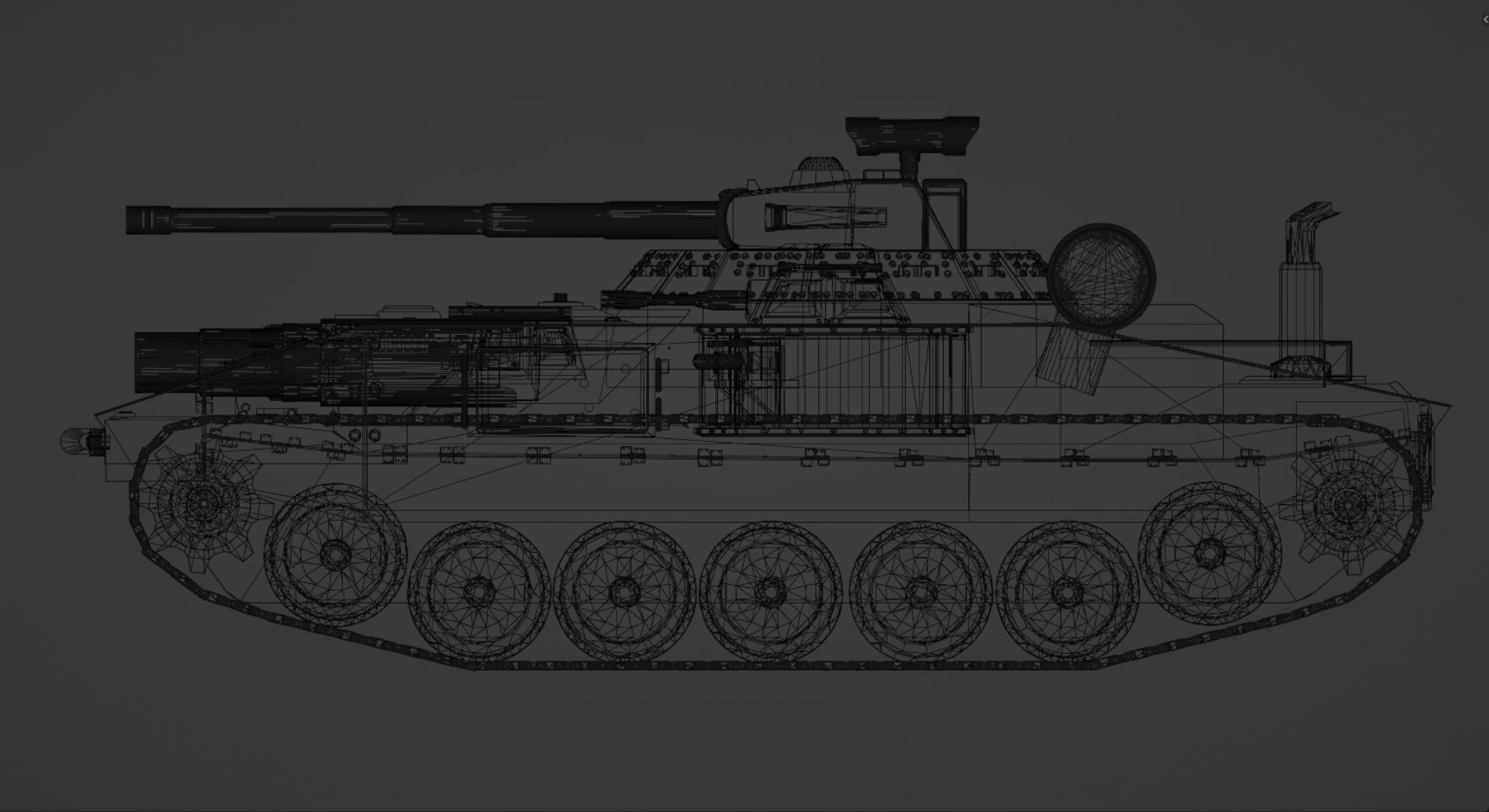 3D Sci-fi Battle Tank Model - TurboSquid 2103323