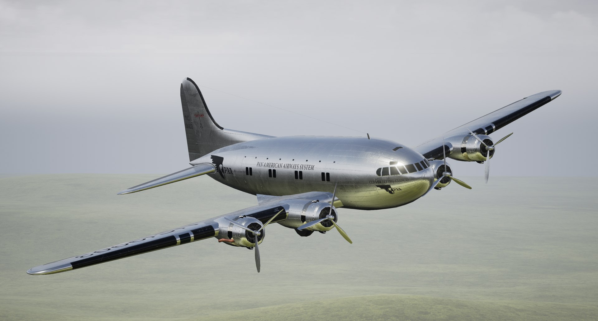 3d American Stratoliner Pbr